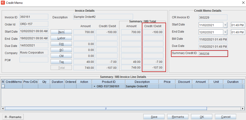 AR Invoice Batch Amount Is Updated When Summary Credit Or Debit Invoices are Added From