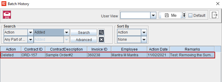 AR Invoice Batch Amount Is Updated When Summary Credit Or Debit Invoices are Added From